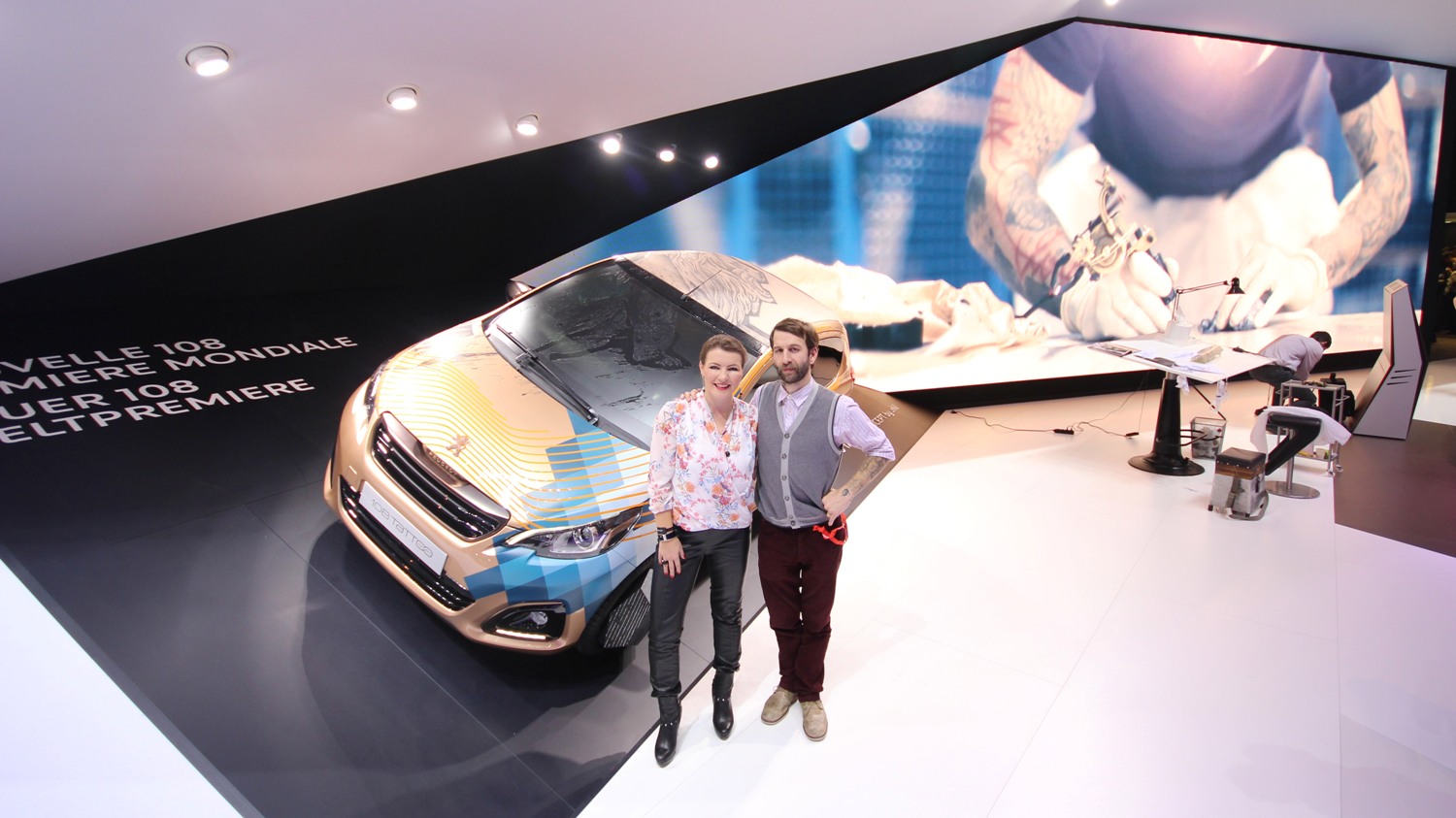 Peugeot 108 tattoo concept by xOil | Geneva Autosalon 2014